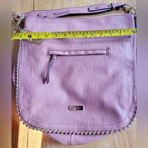 Jessica Simpson | Bags | Jessica Simpson Pink Shoulder Bag Trimmed In ...